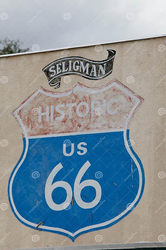 The Route 66 stock photo. Image of wall, campagne, bitumen - 81004218