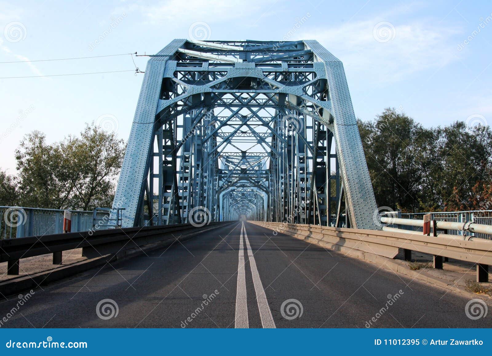 Route through bridge stock image. Image of white, asphalt - 11012395