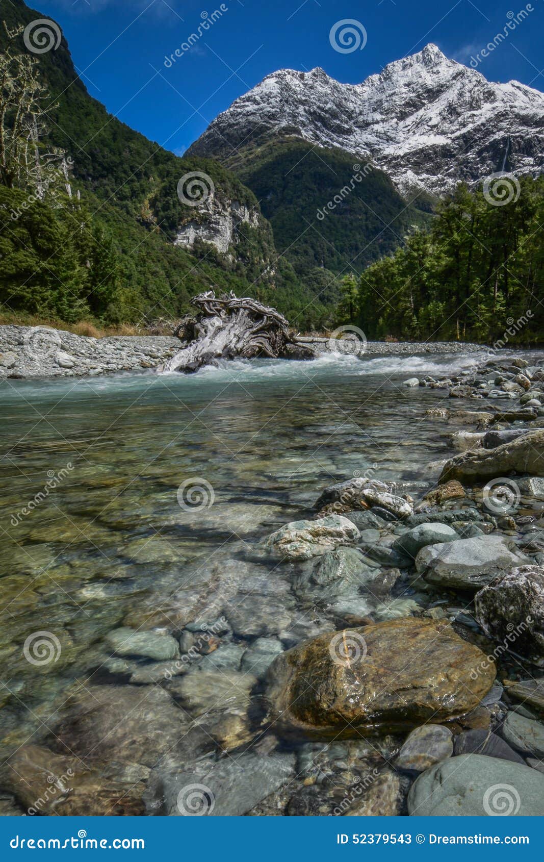 Route Burn River 1 stock image. Image of snow, river - 52379543