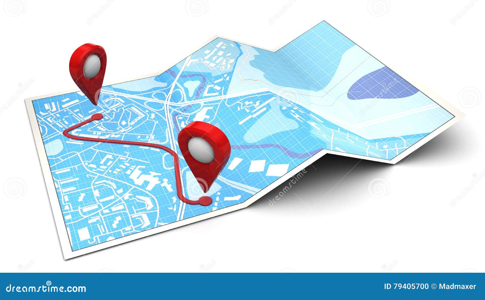 Route stock illustration. Illustration of cartography - 79405700