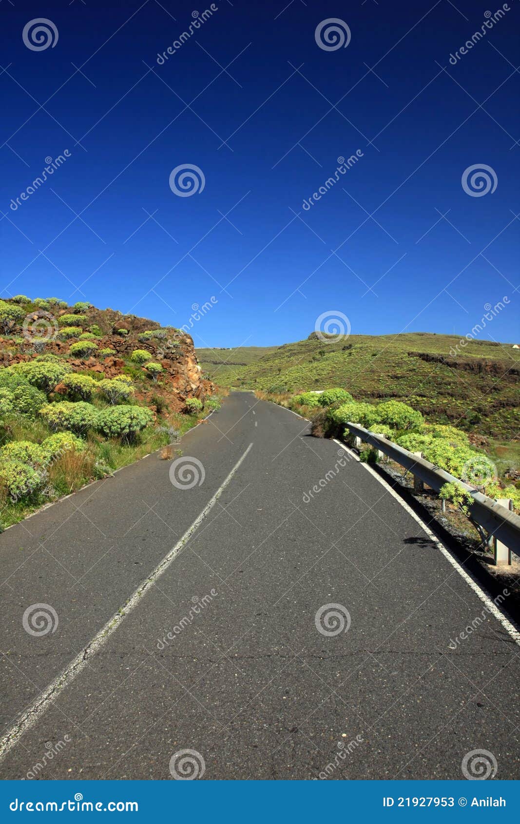 Route dans la La Gomera image stock. Image of promenade - 21927953