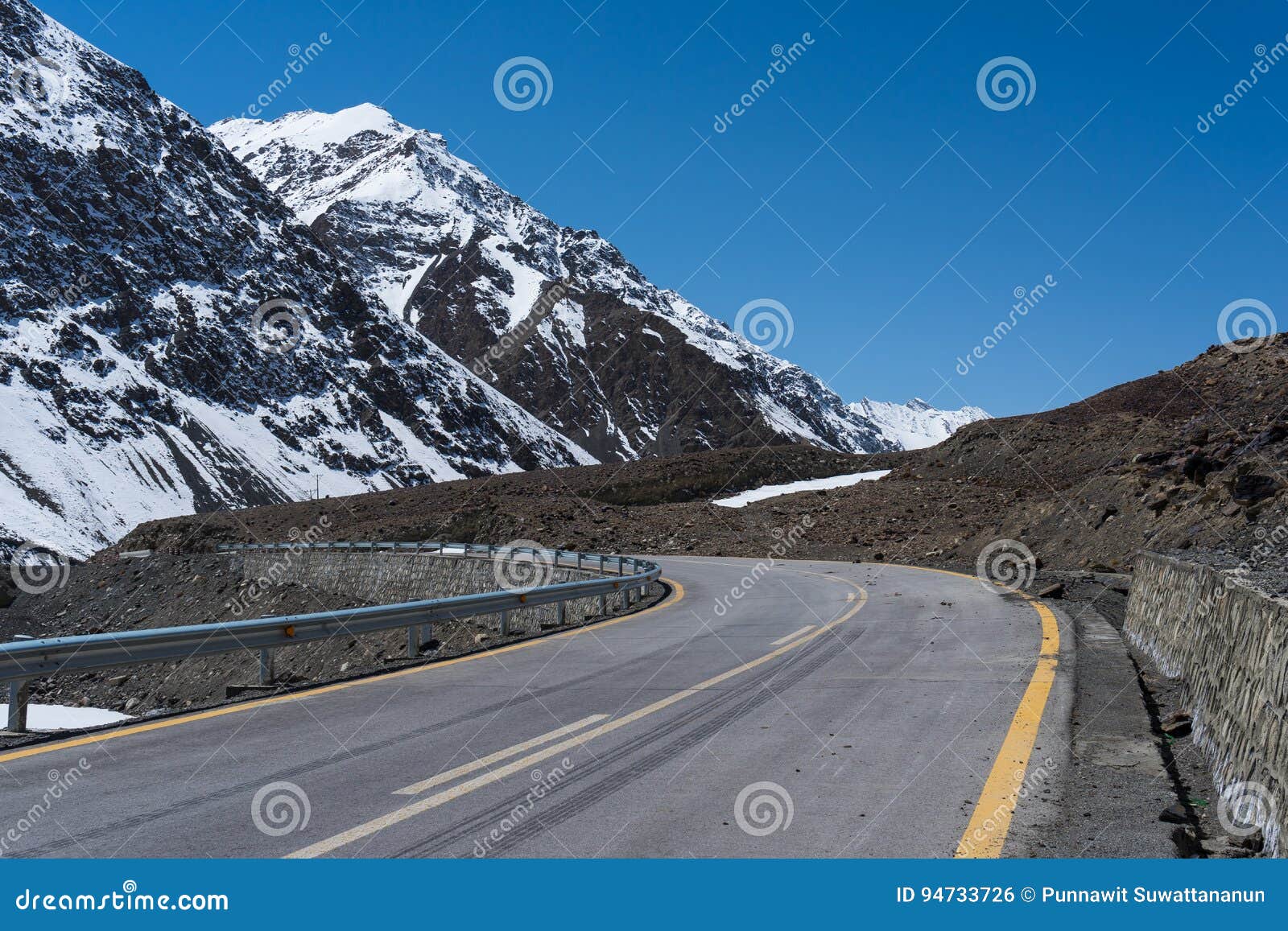 Route De Karakorum Du Pakistan Vers La Chine, Khunjerab, Gilgit Balt ...