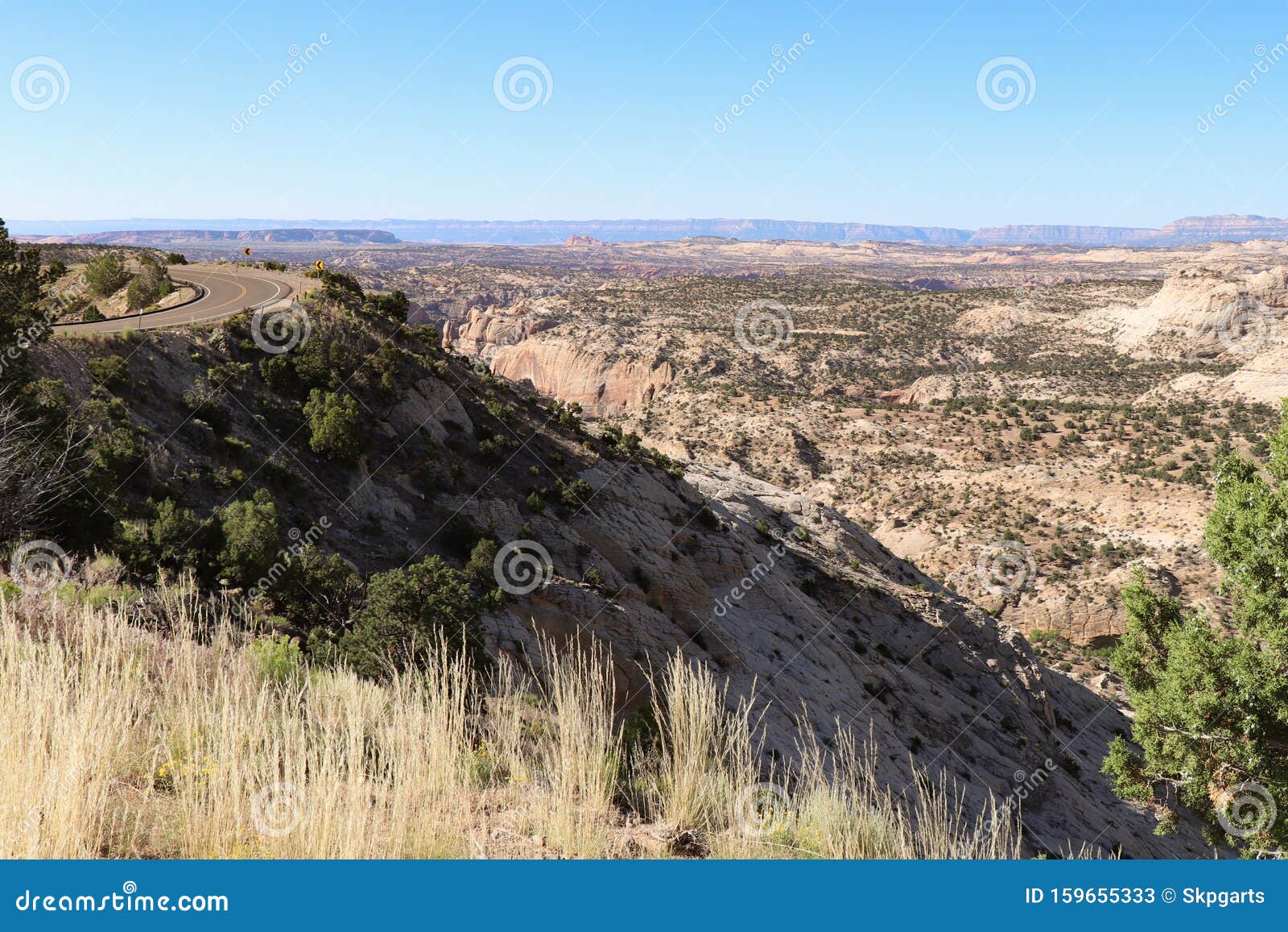 Route 12 Hogback in Utah stock image. Image of scenic - 159655333