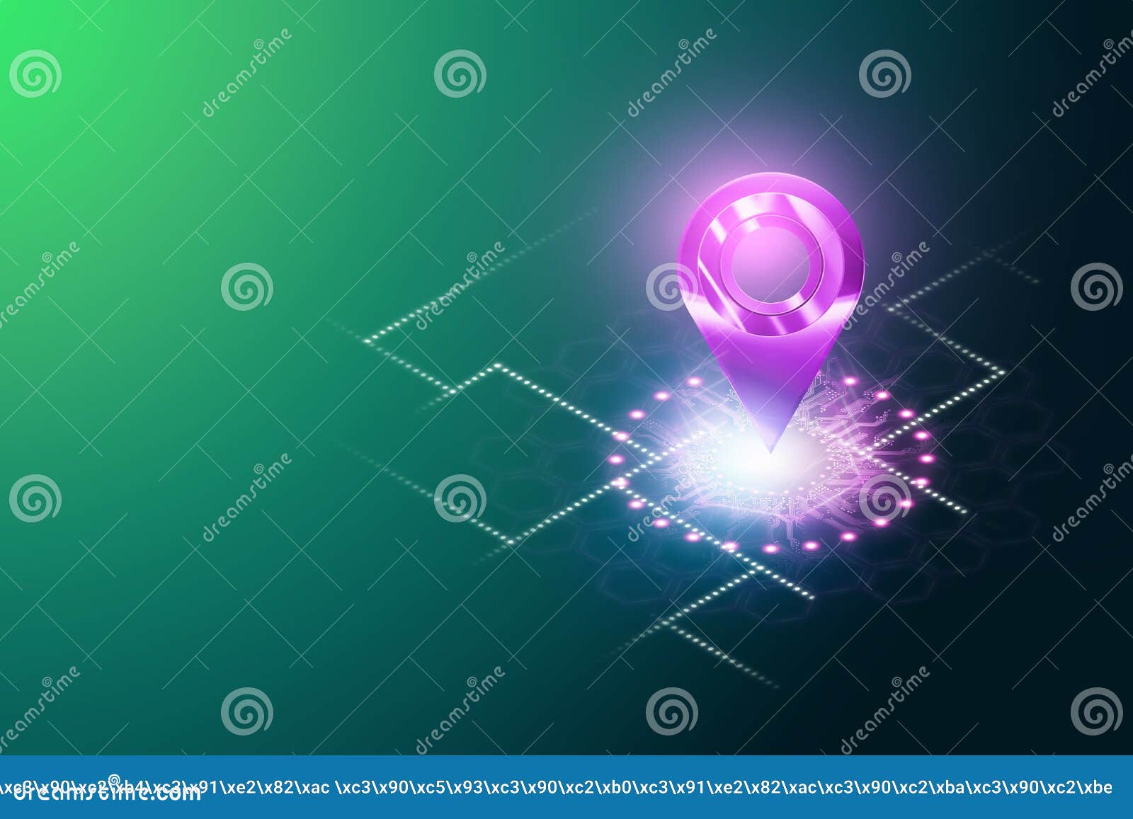 Route Icon, Distance, Arrival Point, GPS Navigation System. GPS Smart ...