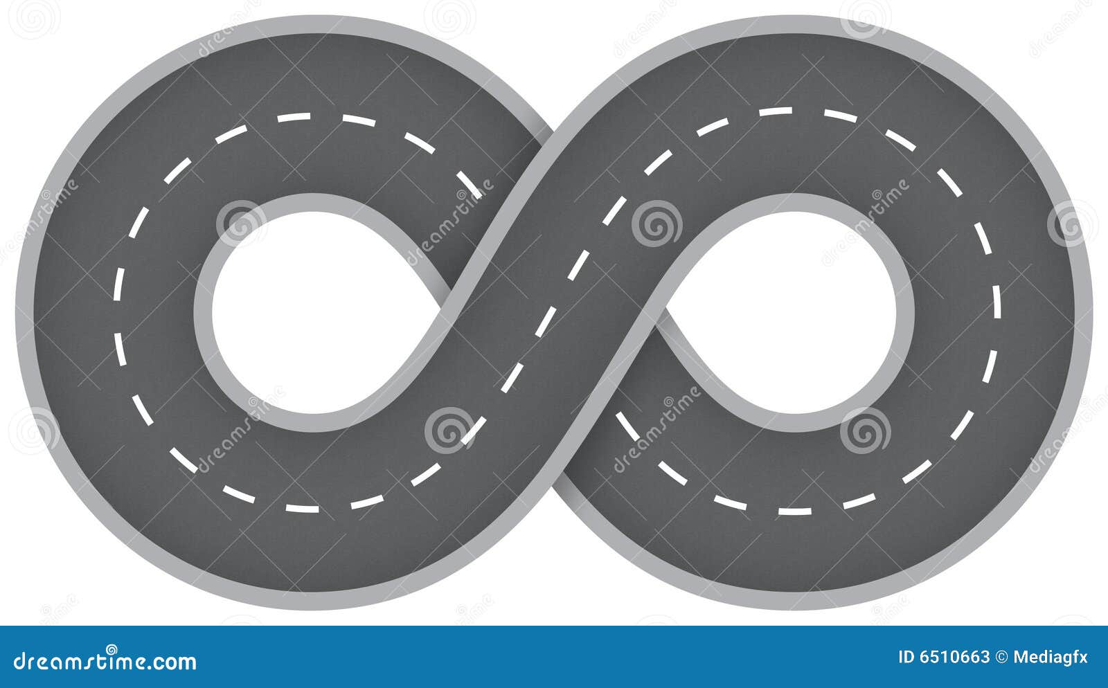 Route infinie illustration stock. Illustration du endless - 6510663