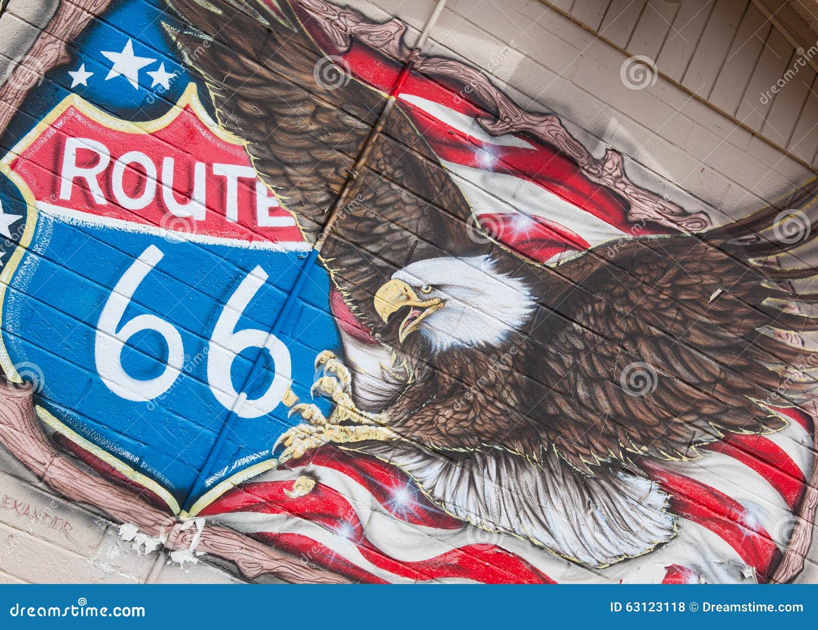 Route 66 Mural Editorial Image | CartoonDealer.com #63123118