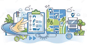 Route Optimization with Effective Logistics Planning Outline Hands ...