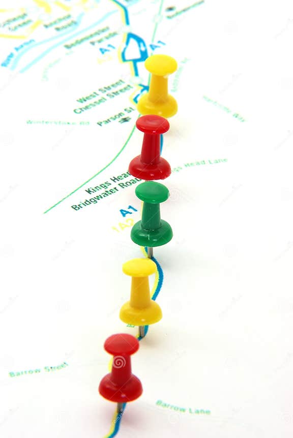 Route planning stock image. Image of cartography, geography - 14143789