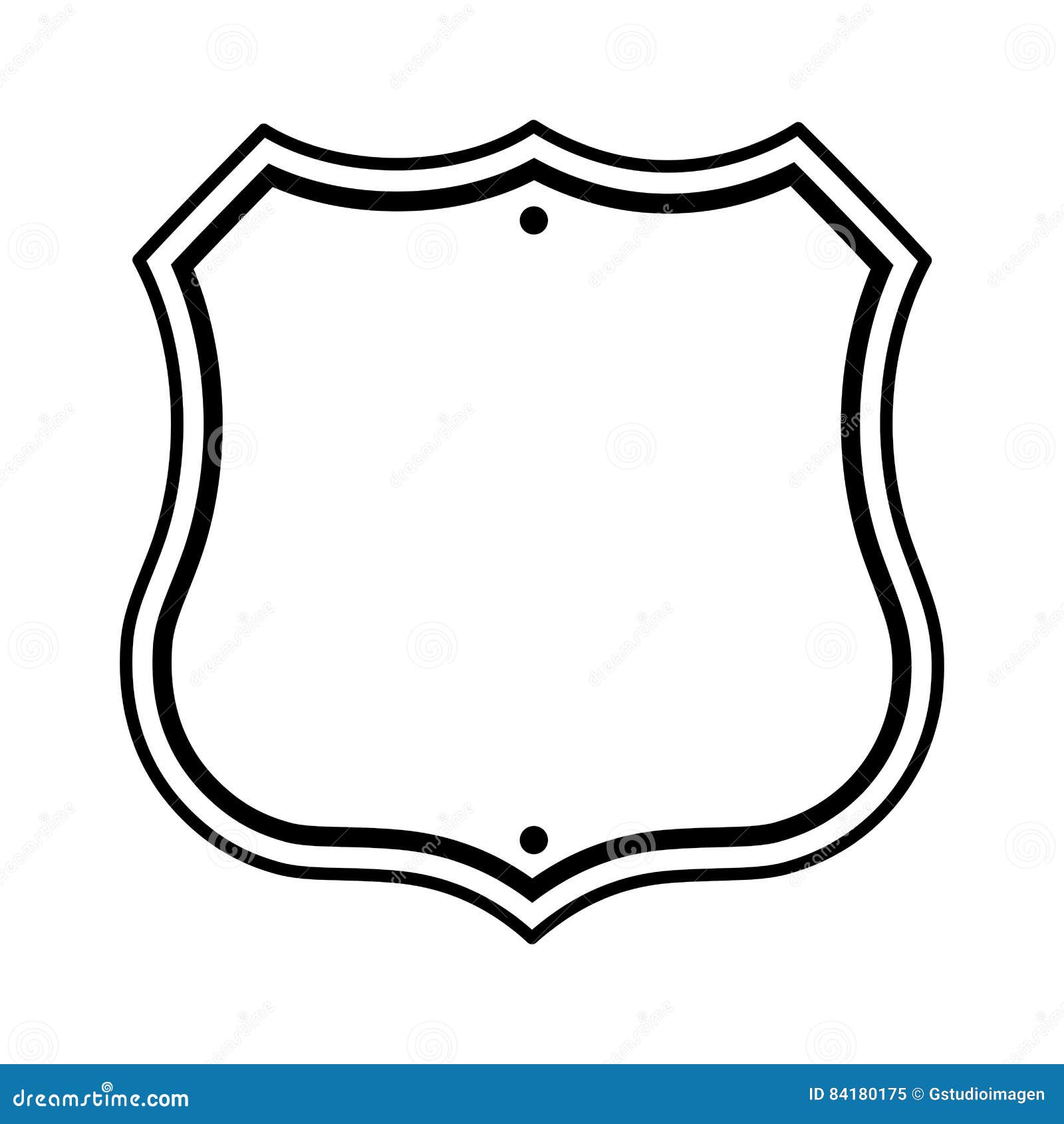 Route Shield Traffic Signal Information Icon Stock Illustration ...