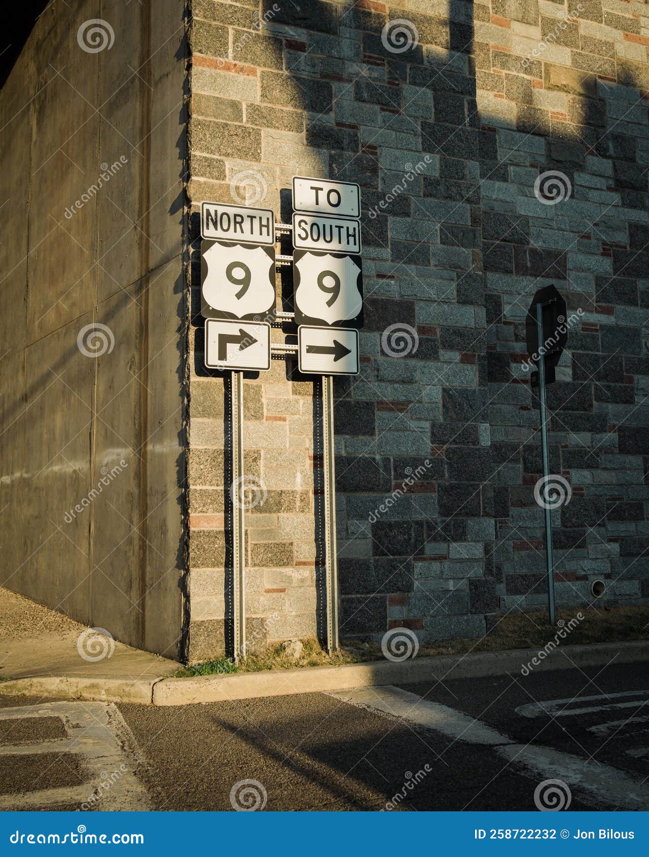 Route 9 Signs, Peekskill, New York Stock Photo - Image of landmark ...
