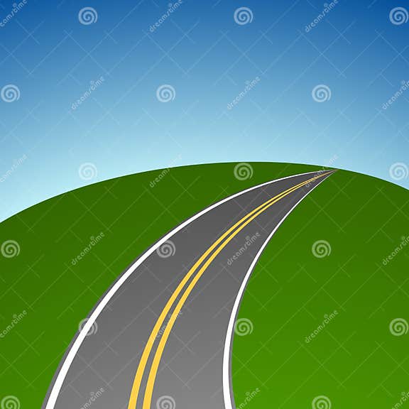 Route simple abstraite illustration de vecteur. Illustration du courbe ...