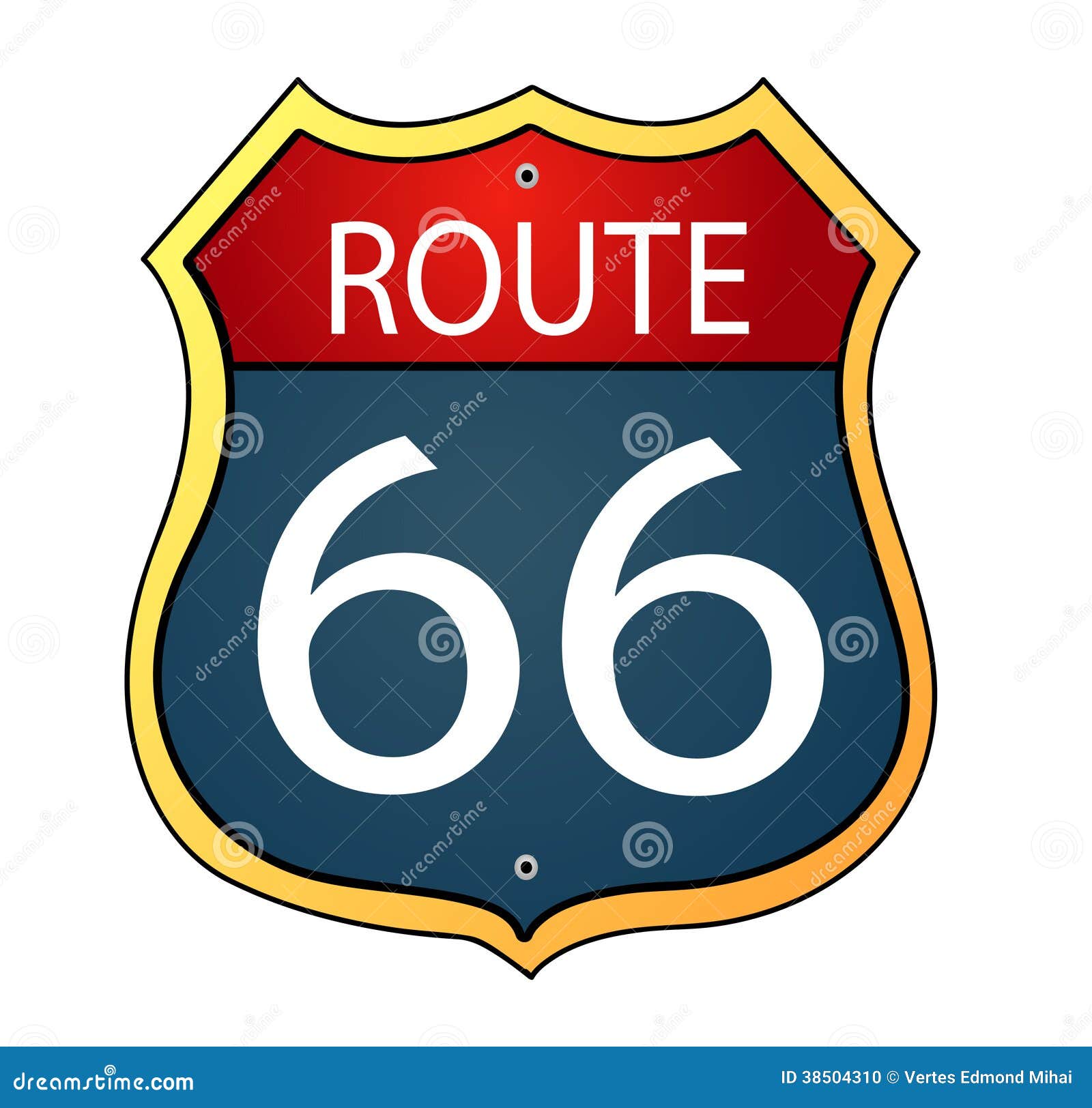 Route sixty six icon stock vector. Illustration of sixty - 38504310
