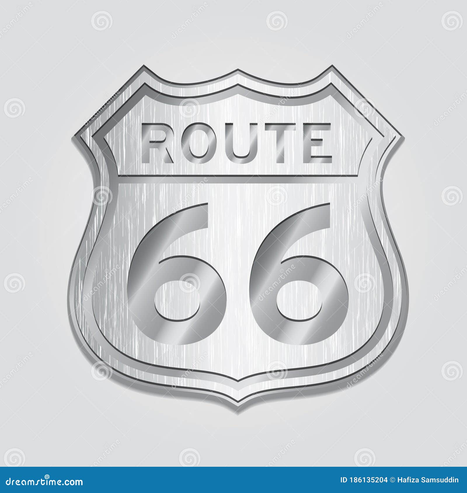 Route Sixty Six. Vector Illustration Decorative Design Stock ...