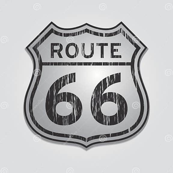 Route Sixty Six. Vector Illustration Decorative Design Stock ...