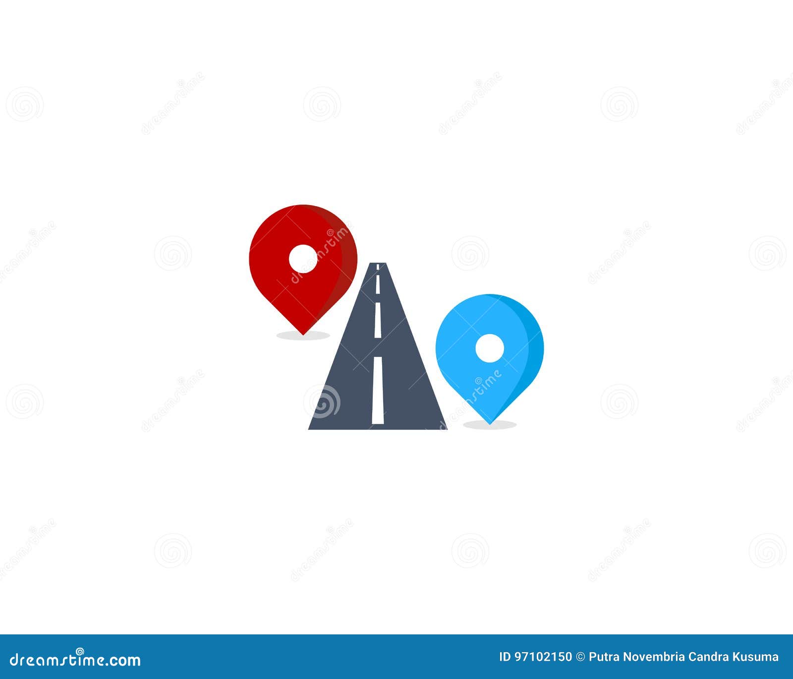 Routepictogram Logo Design Element Vector Illustratie - Illustration of ...