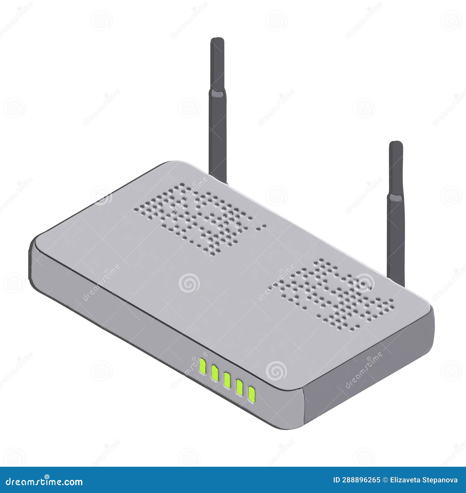 Router stock vector. Illustration of tablet, antenna - 288896265