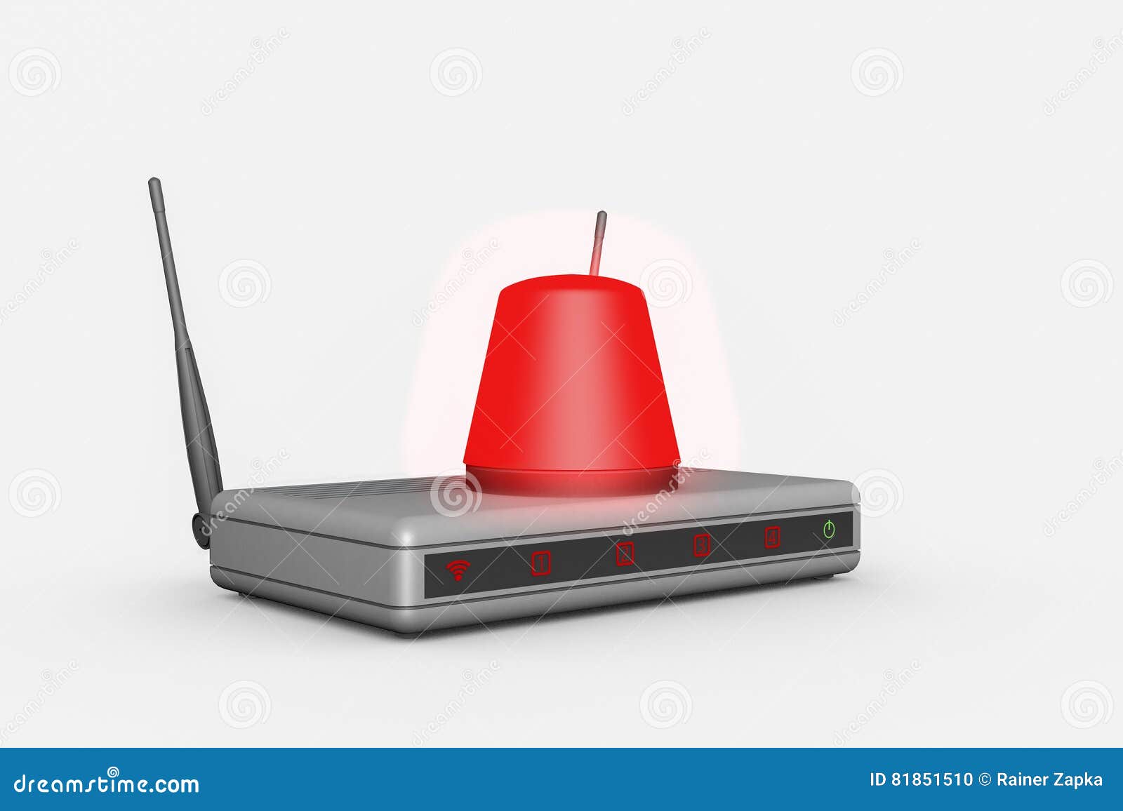 Router attack stock illustration. Illustration of communication - 81851510