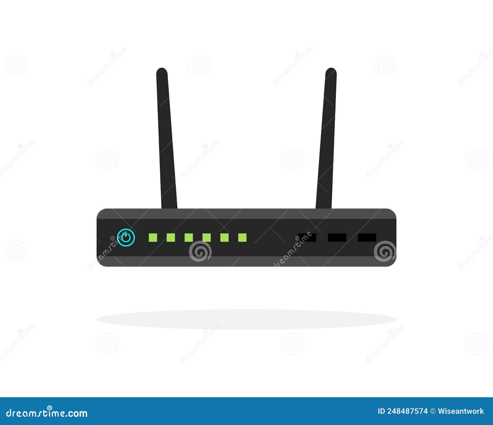 Router Broadband. Modem Wireless Adsl Router for Wifi and Internet ...