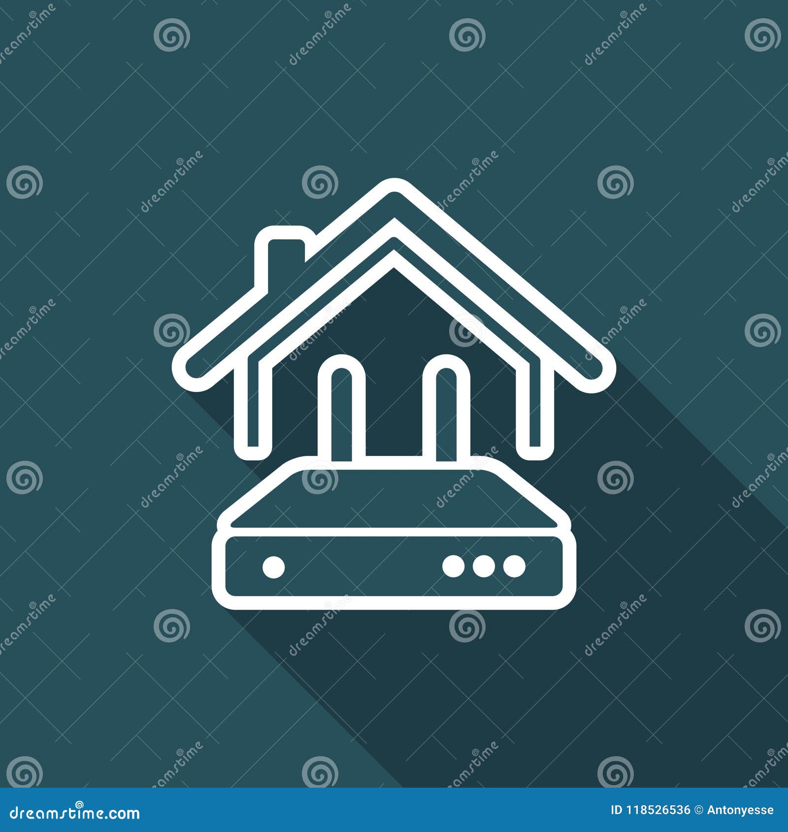 Router Casero Del Web - Icono Del Web Del Vector Ilustración del Vector ...