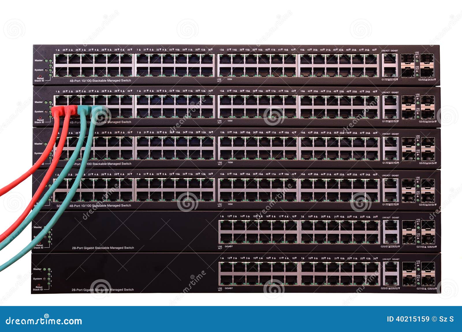 Router with Connected Network Cables Stock Image - Image of connection ...