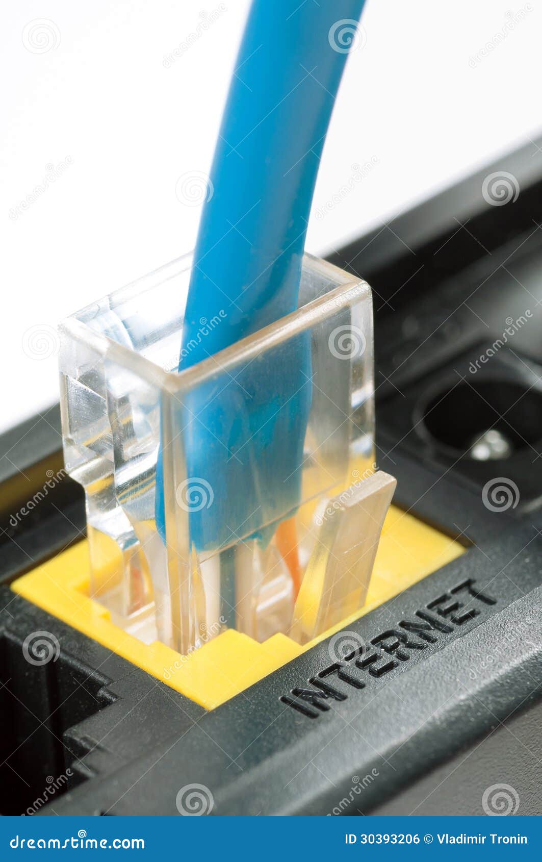 Router Connecting To the Internet Close Up Stock Photo - Image of ...