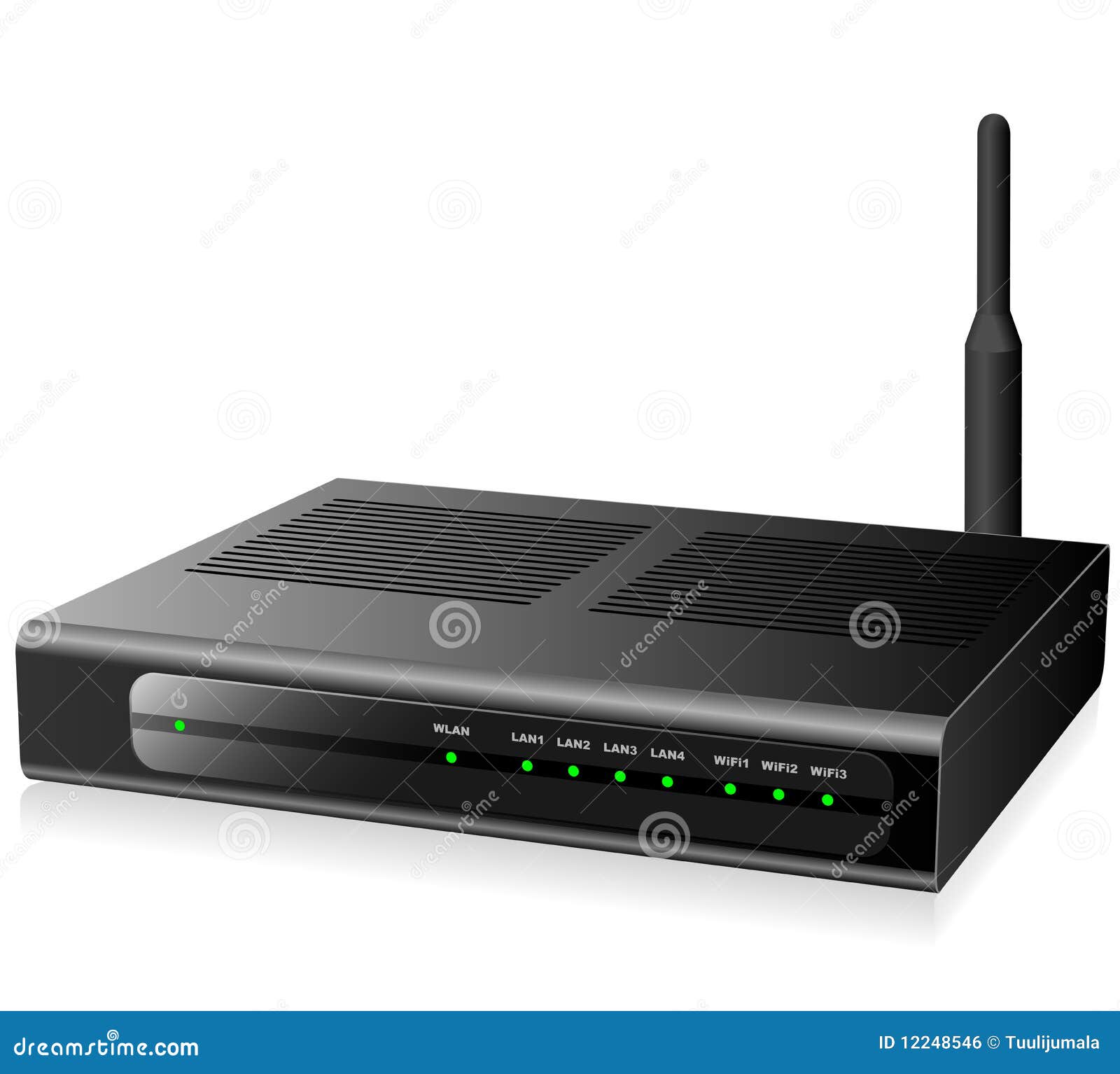 Router della rete illustrazione vettoriale. Illustrazione di ...