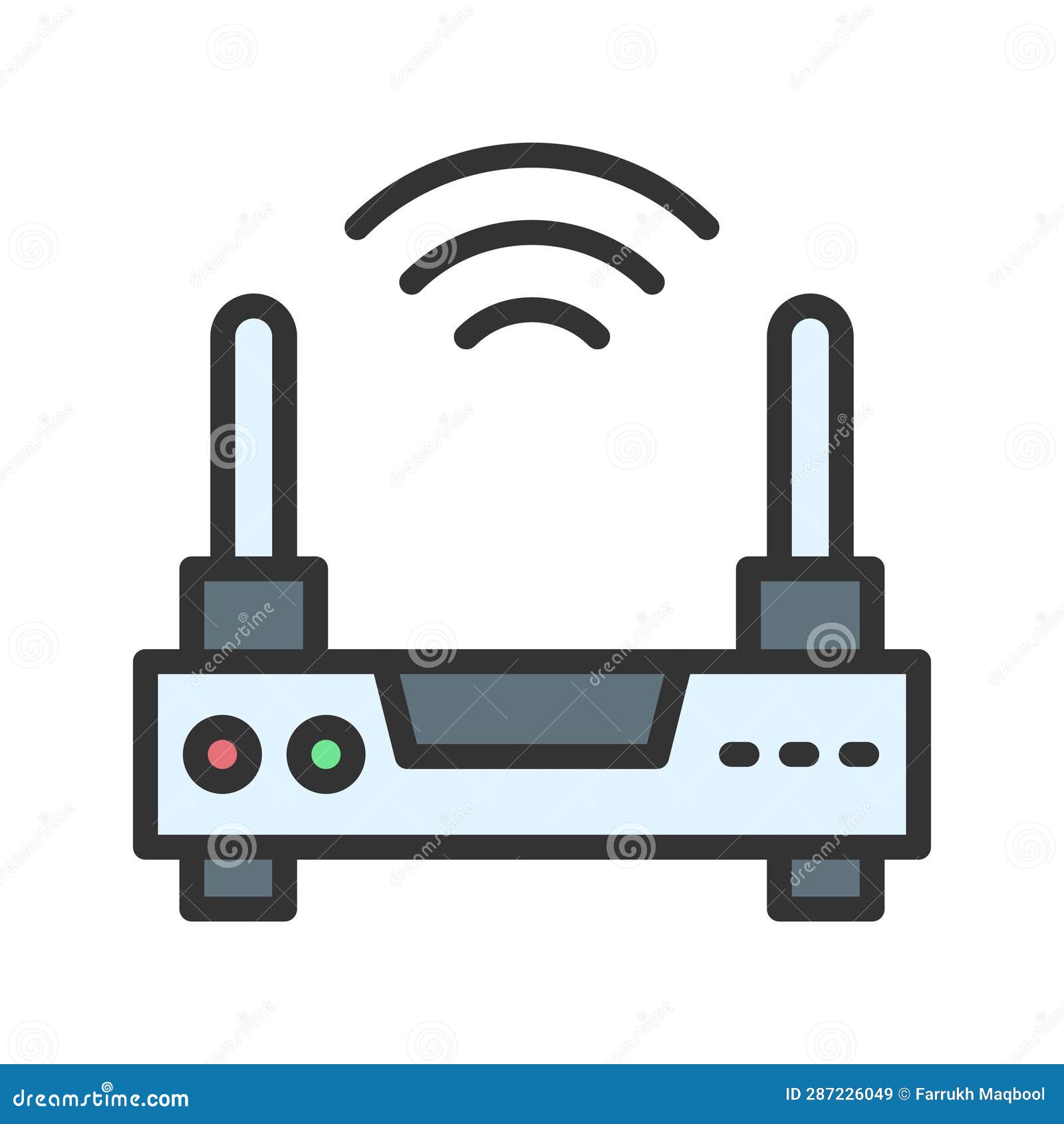 Router Device Icon Image. stock vector. Illustration of concept - 287226049