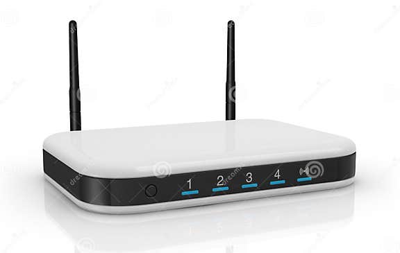 Router do modem ilustração stock. Ilustração de renda - 26248794