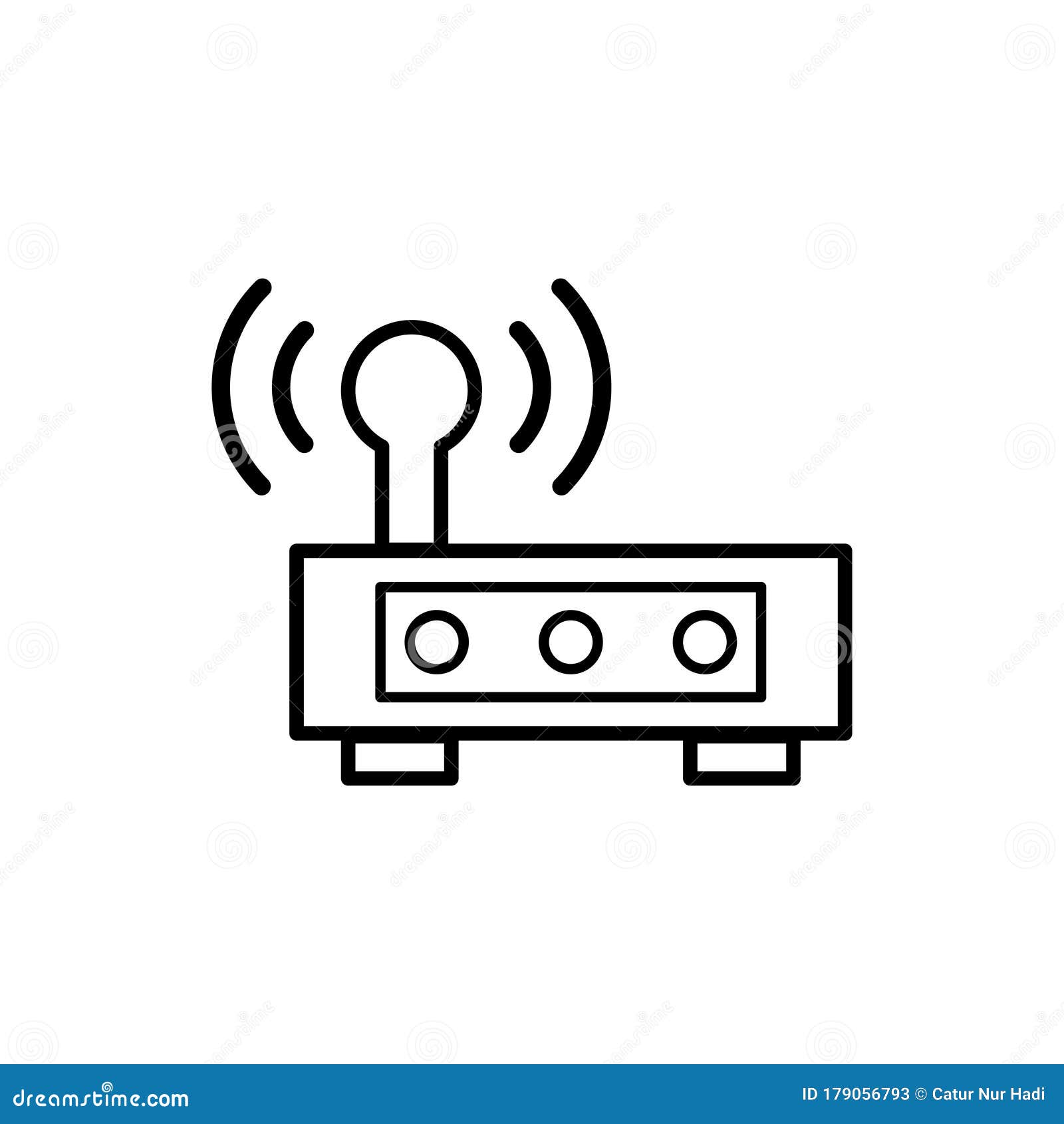 Router Icon Flat Vector Template Design Trendy Stock Vector ...
