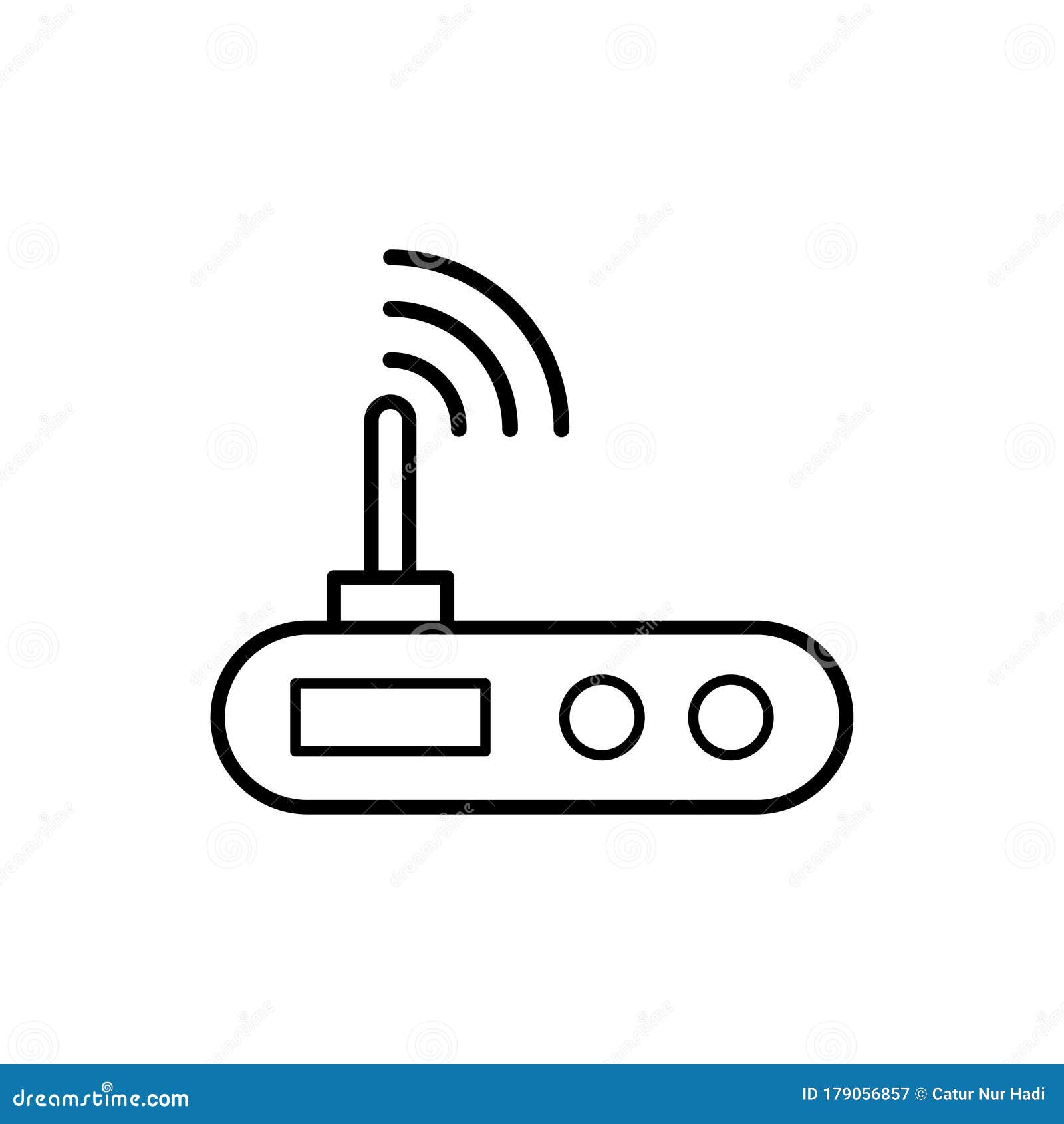 Router Icon Flat Vector Template Design Trendy Stock Vector ...