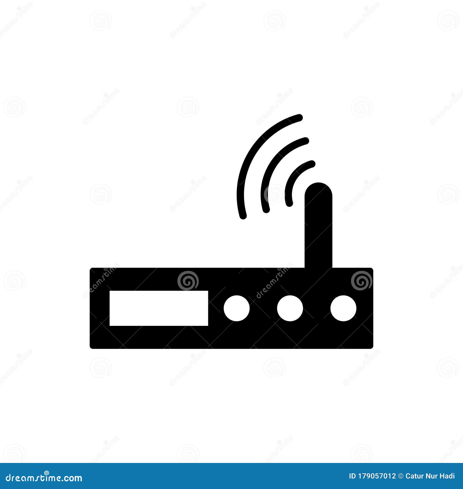 Router Icon Flat Vector Template Design Trendy Stock Vector ...