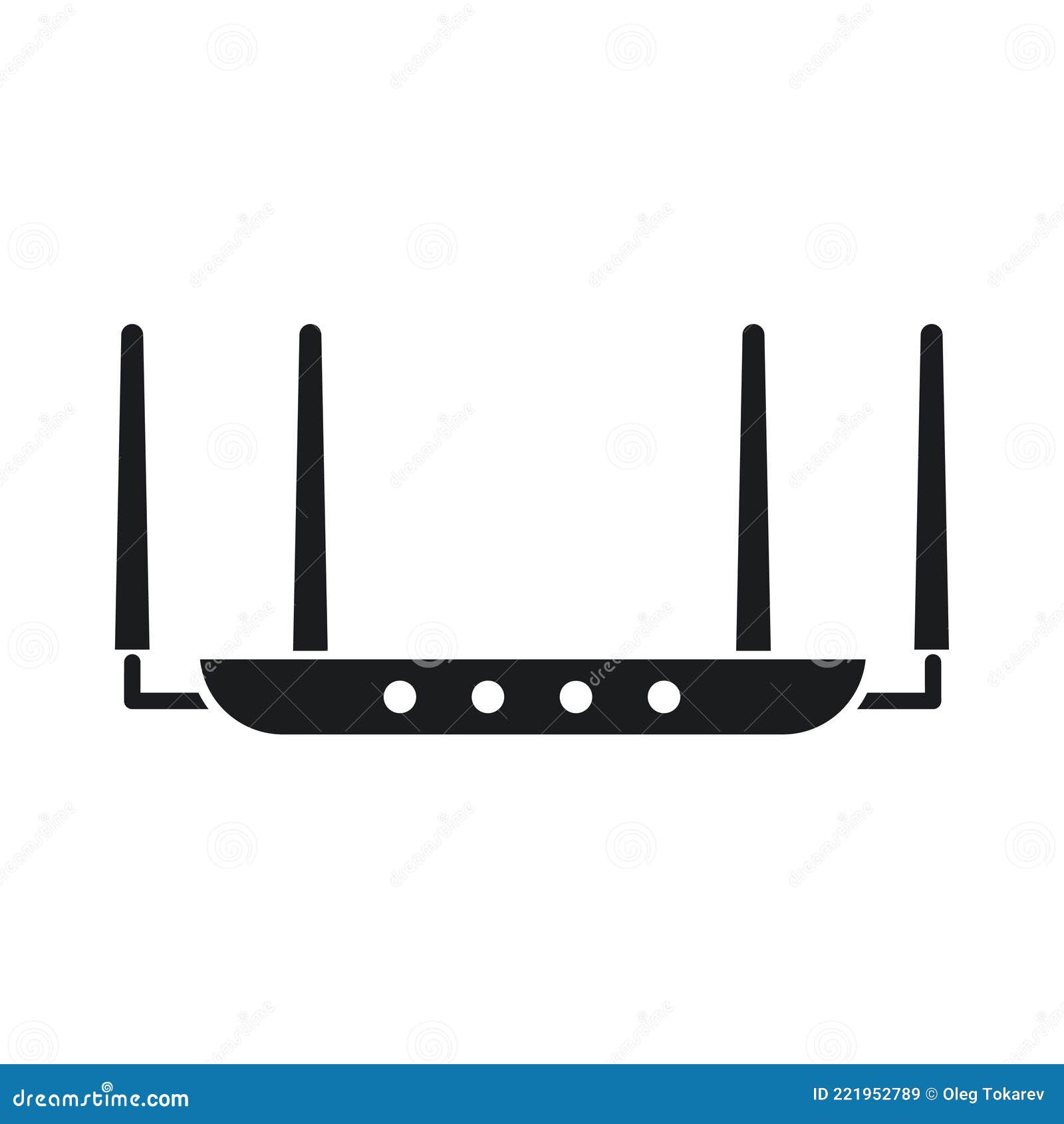 Router icon stock vector. Illustration of vector, broadband - 221952789