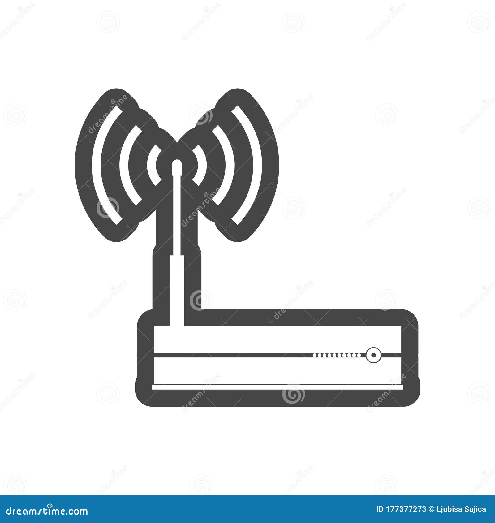 Router icon, Modem router stock illustration. Illustration of equipment ...