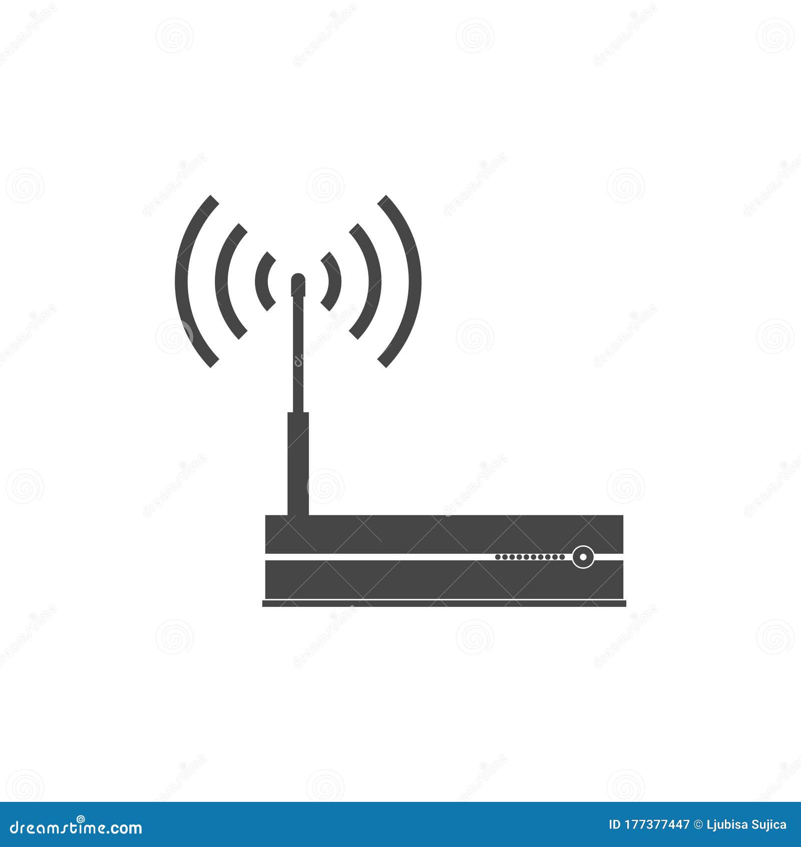 Router icon, Modem router stock vector. Illustration of internet ...
