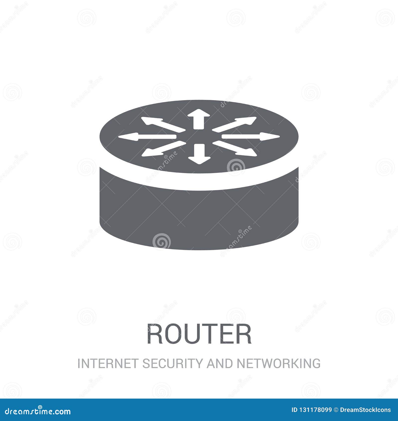 Router Icon. Trendy Router Logo Concept on White Background from Stock ...