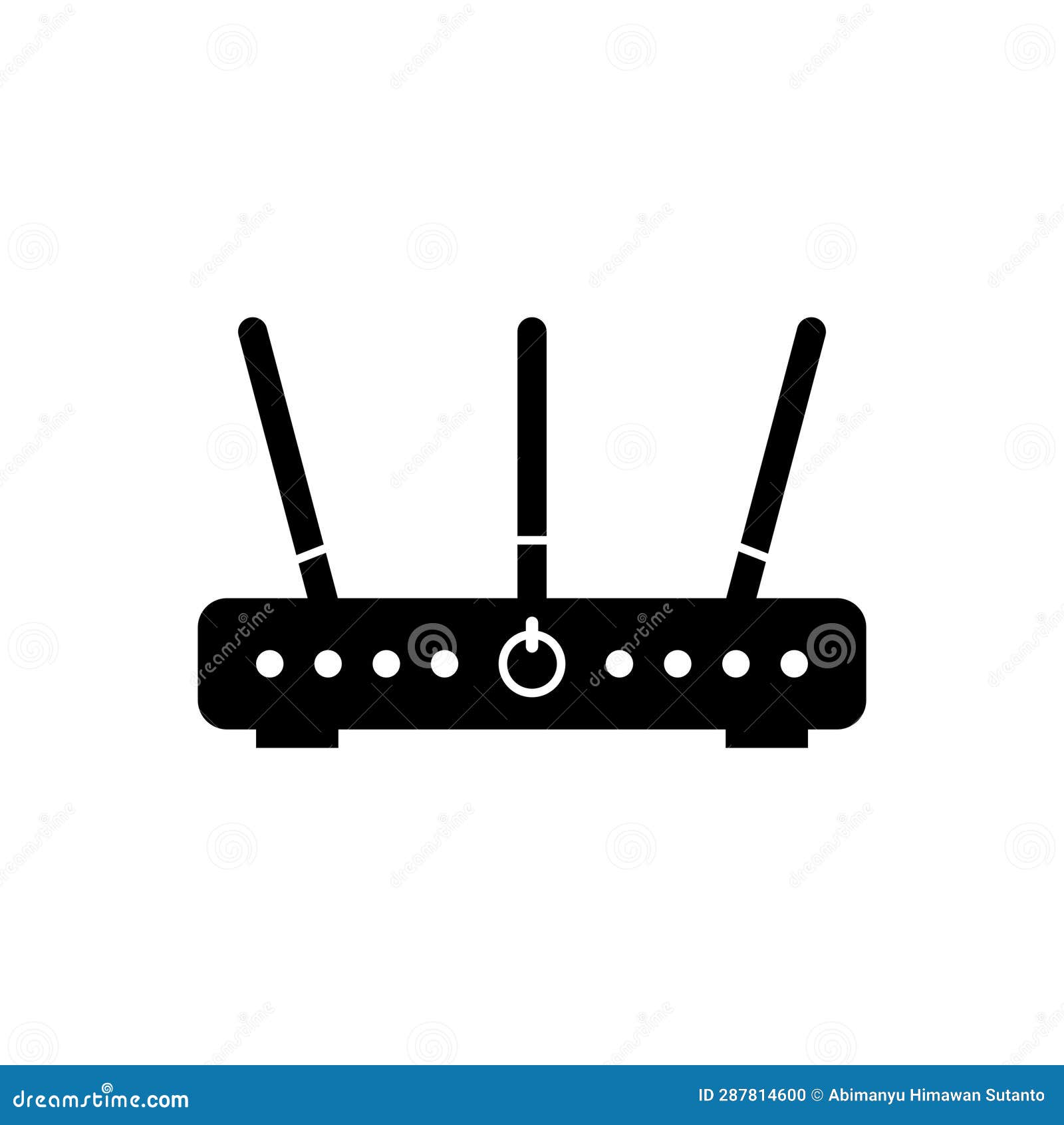 Router icon vector stock illustration. Illustration of media - 287814600