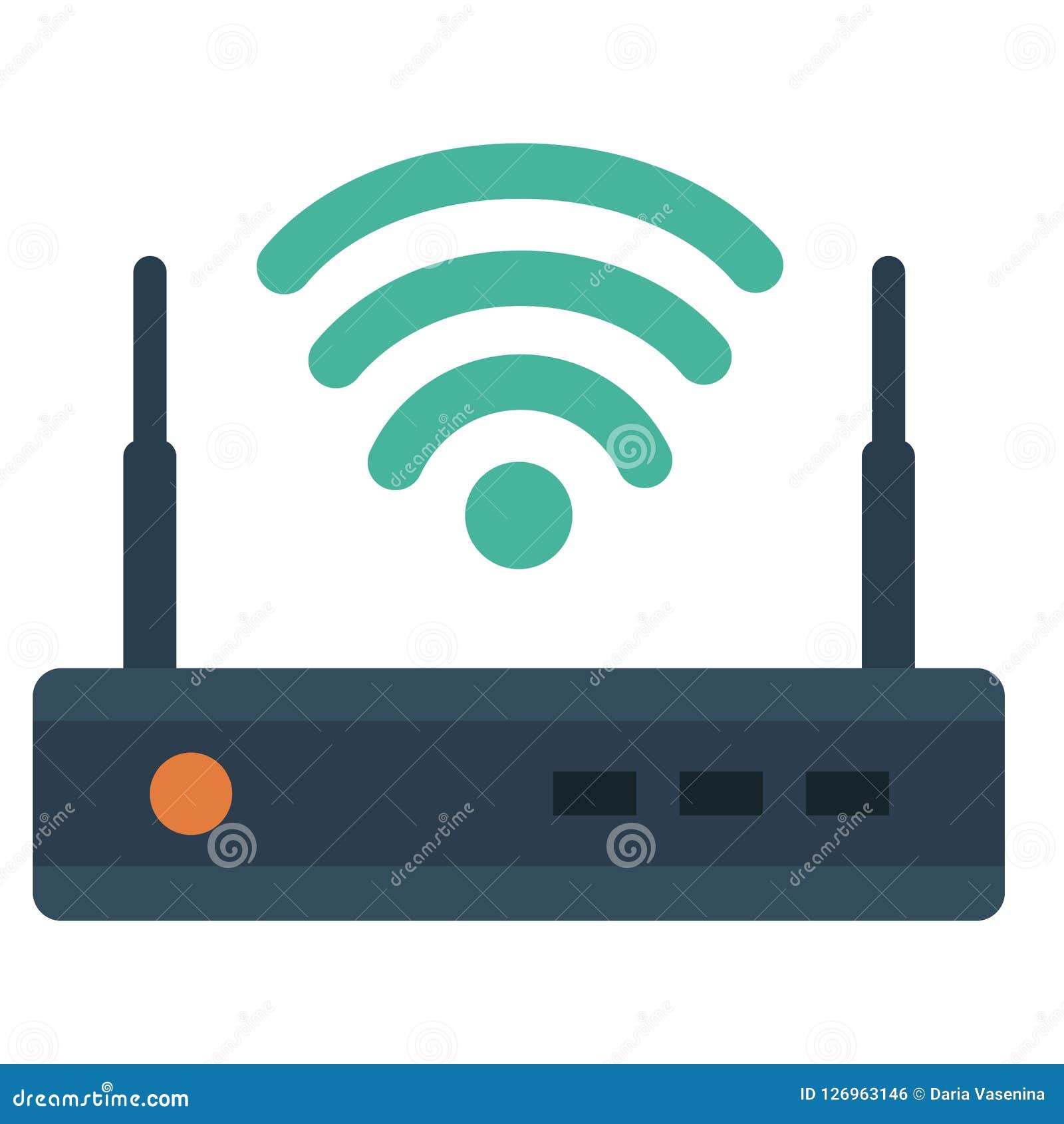 Router Illustration - Flat Icon Stock Vector - Illustration of modem ... Router Illustration - Flat Icon Stock Vector - Illustration of modem ...