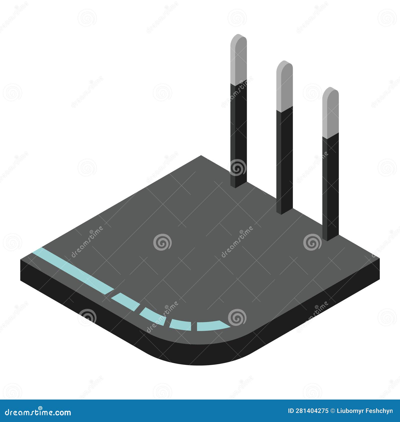 Isometric Wi-fi Modem Router Illustration Isolated On White. Cartoon ... Isometric Wi-fi Modem Router Illustration Isolated On White. Cartoon ...