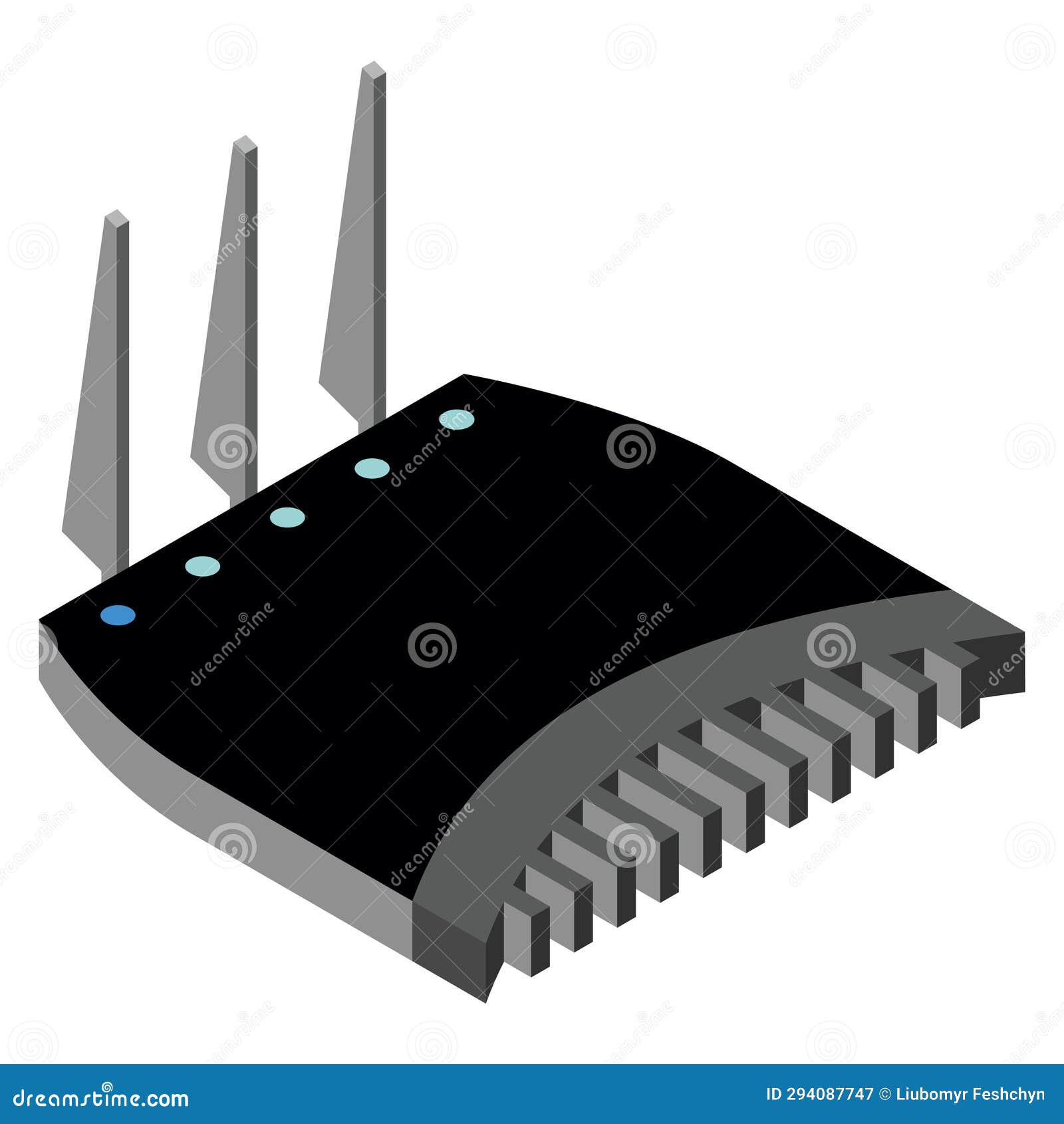 Isometric Wi-fi Modem Router Illustration Isolated On White. Cartoon ... Isometric Wi-fi Modem Router Illustration Isolated On White. Cartoon ...