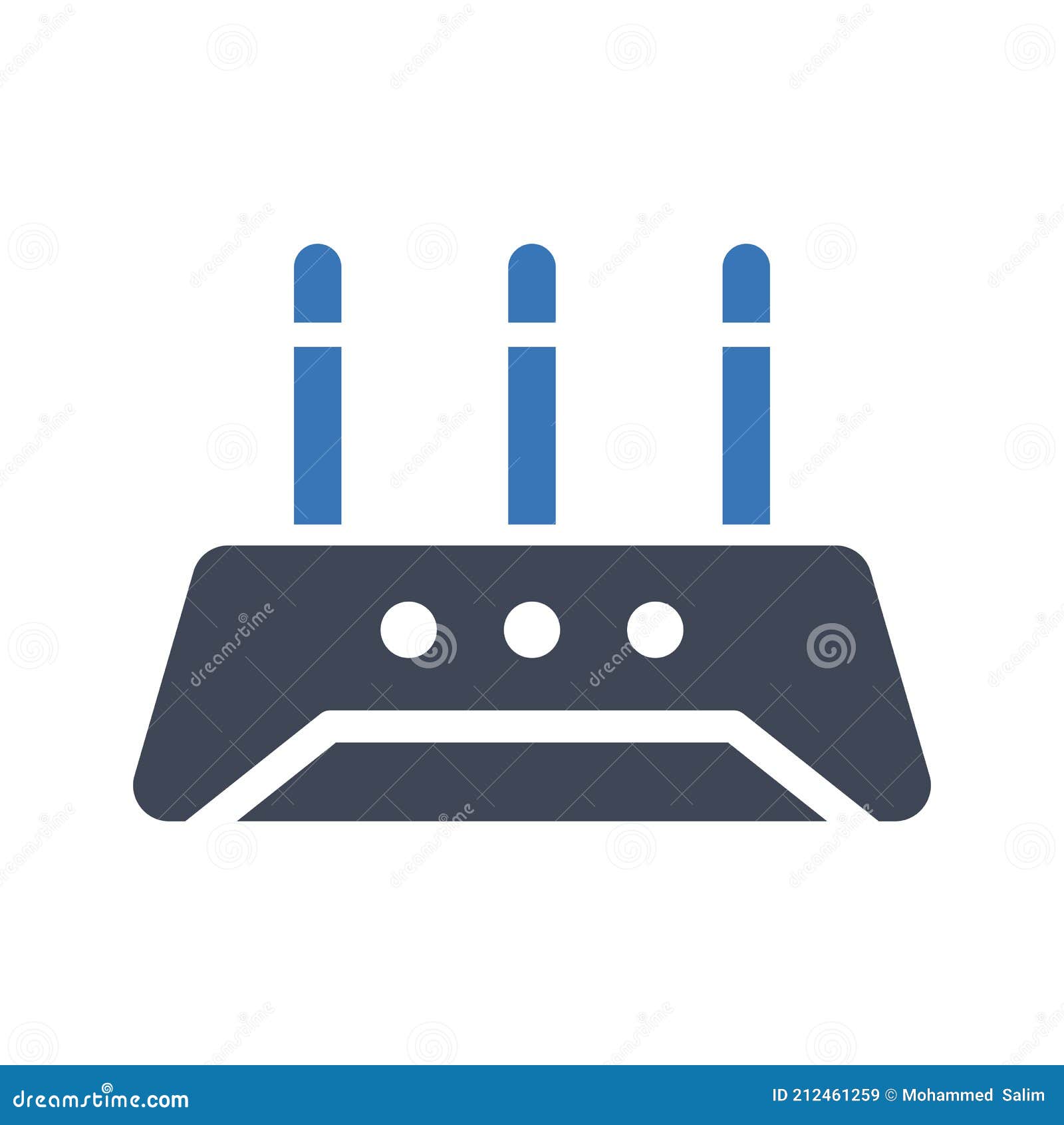 Router Modem Icon. Vector Graphics Stock Vector - Illustration of ...