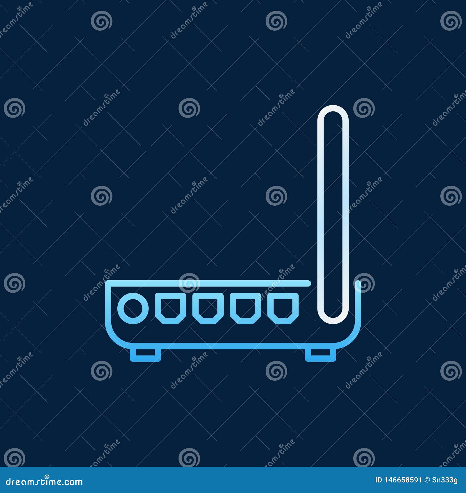 Modem Vector Icon On Transparent Background, Modem Logo Design ...