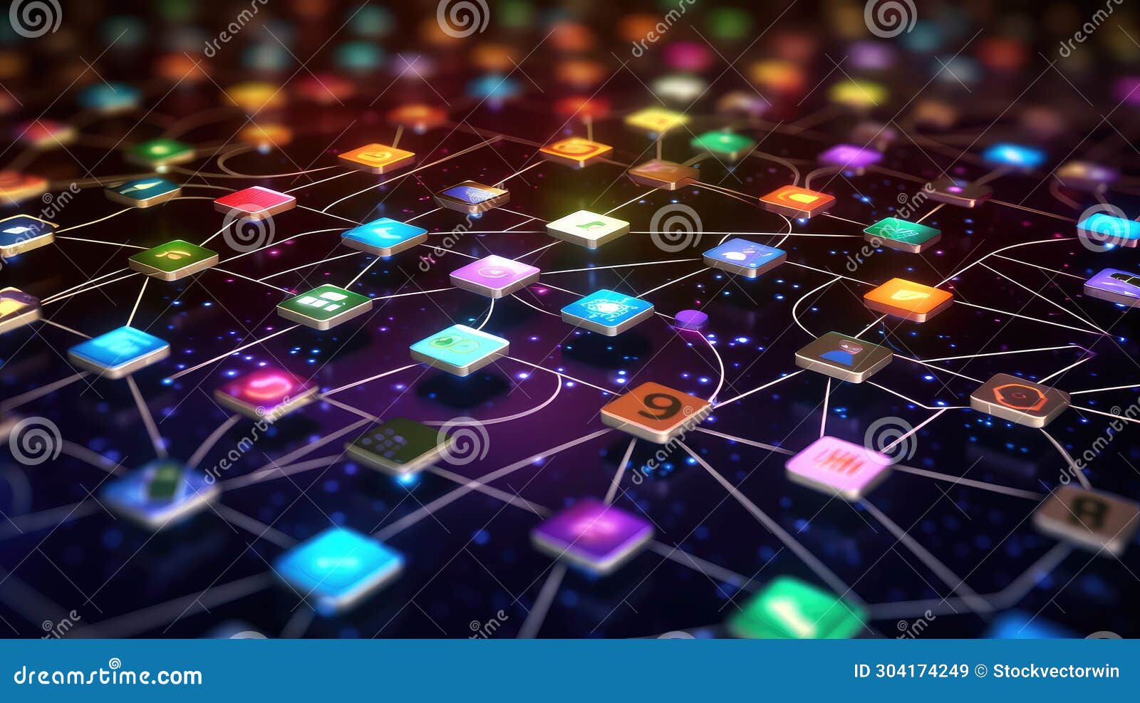 Router Network Internet Background Stock Illustration - Illustration of ...