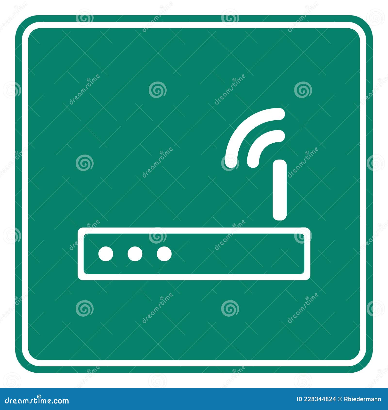 Router and road sign stock vector. Illustration of symbol - 228344824