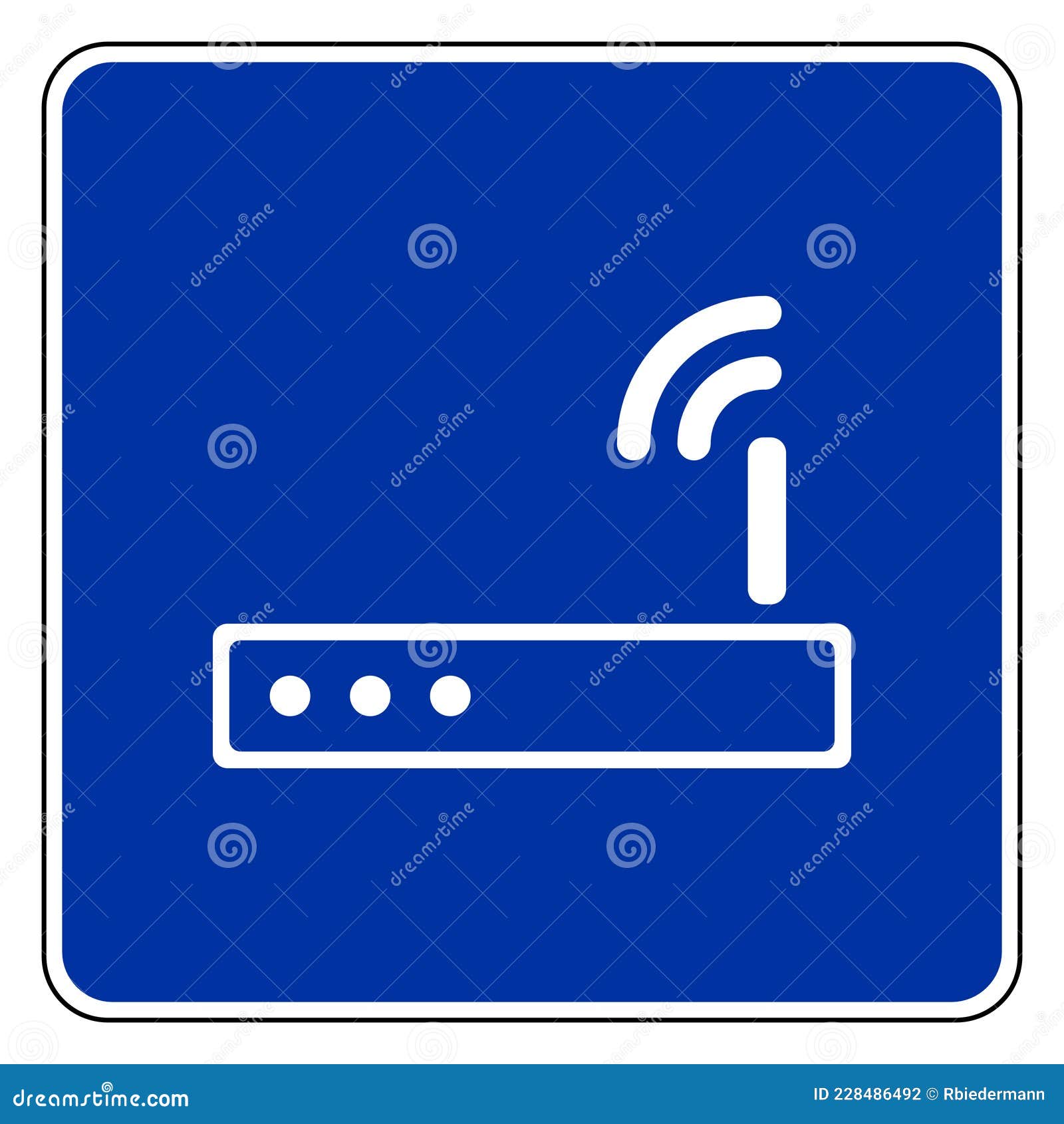 Router and road sign stock vector. Illustration of router - 228486492