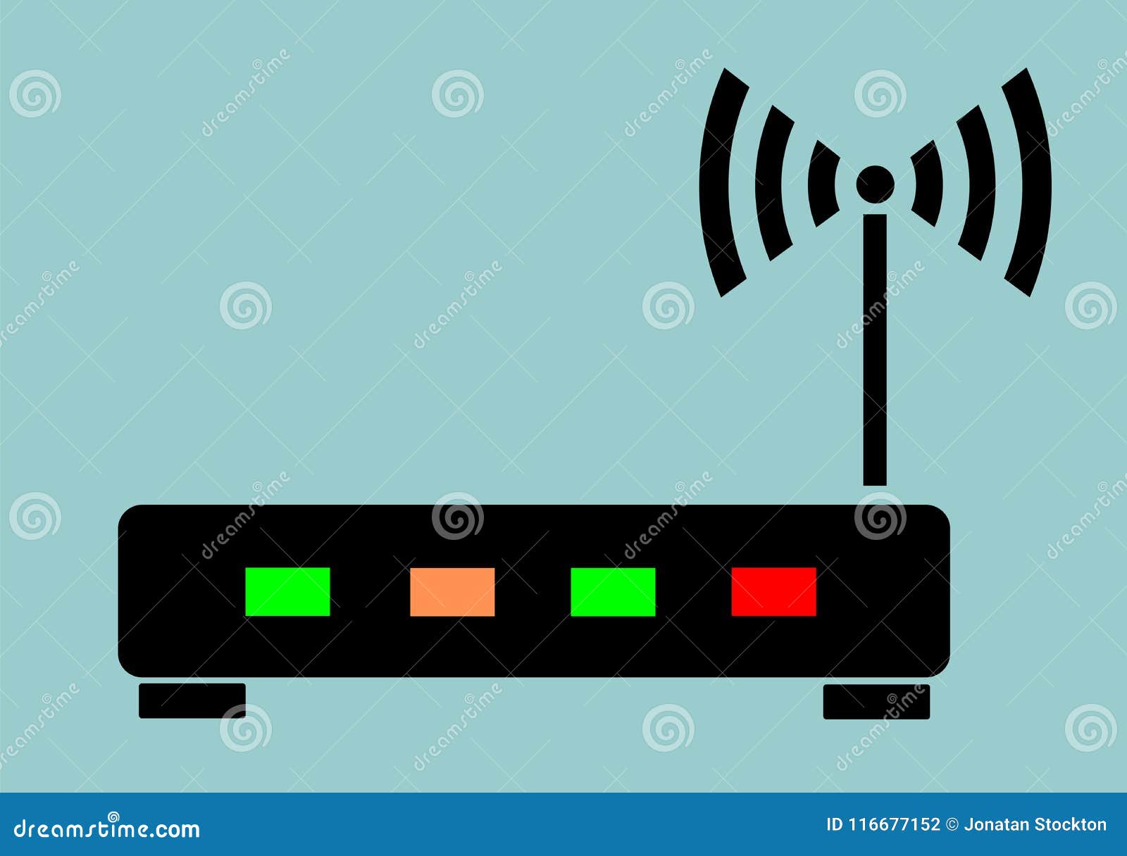 Strong Router Signal 2D Vector Isolated Illustration | CartoonDealer ...