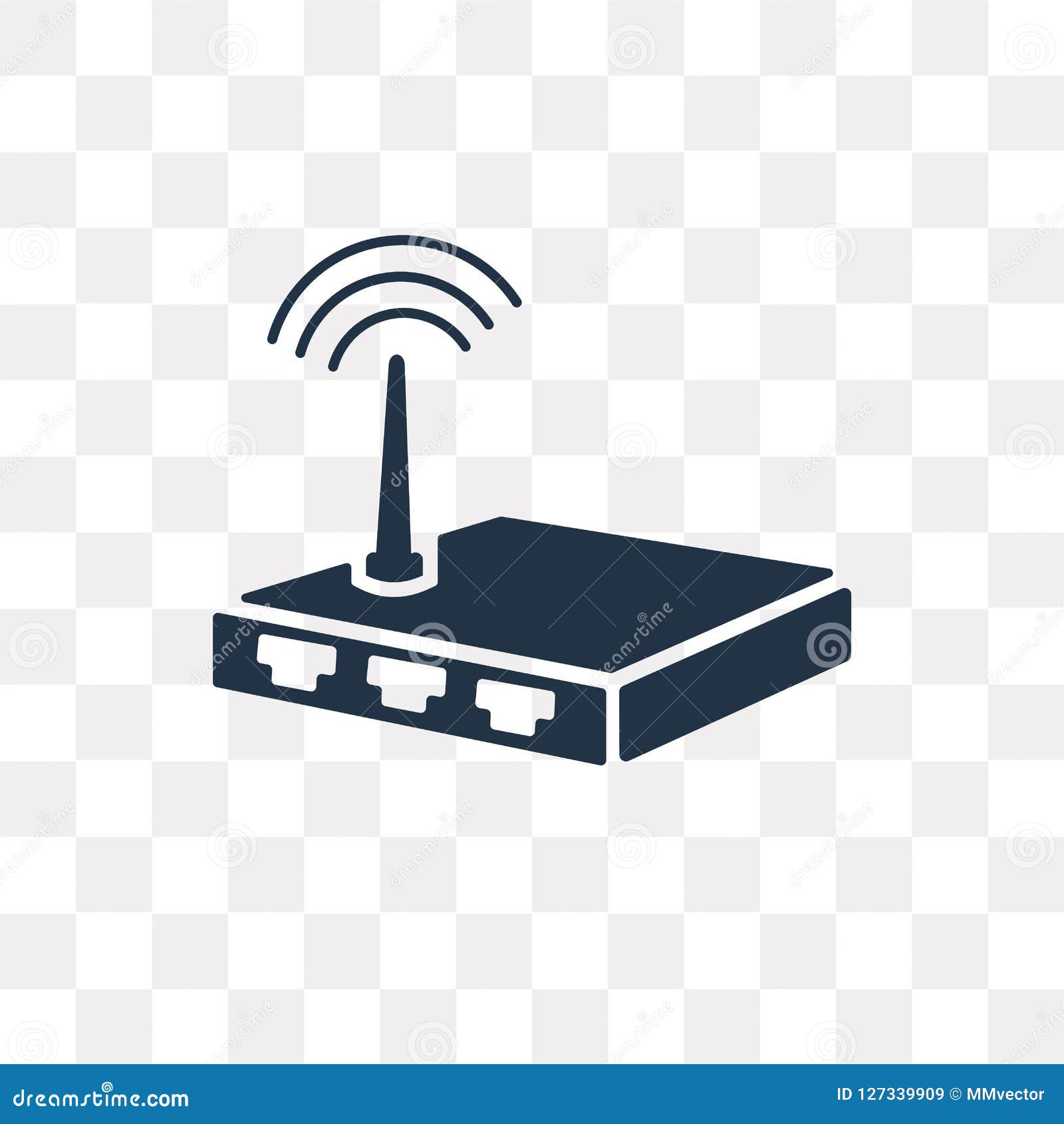 Router Vector Icon Isolated on Transparent Background, Router T Stock ...
