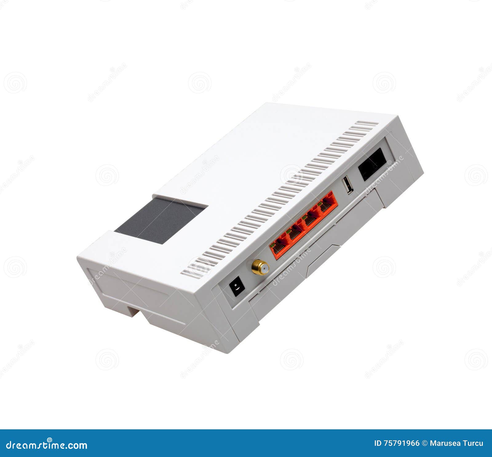 Router on a White Background Stock Photo - Image of computing, services ...