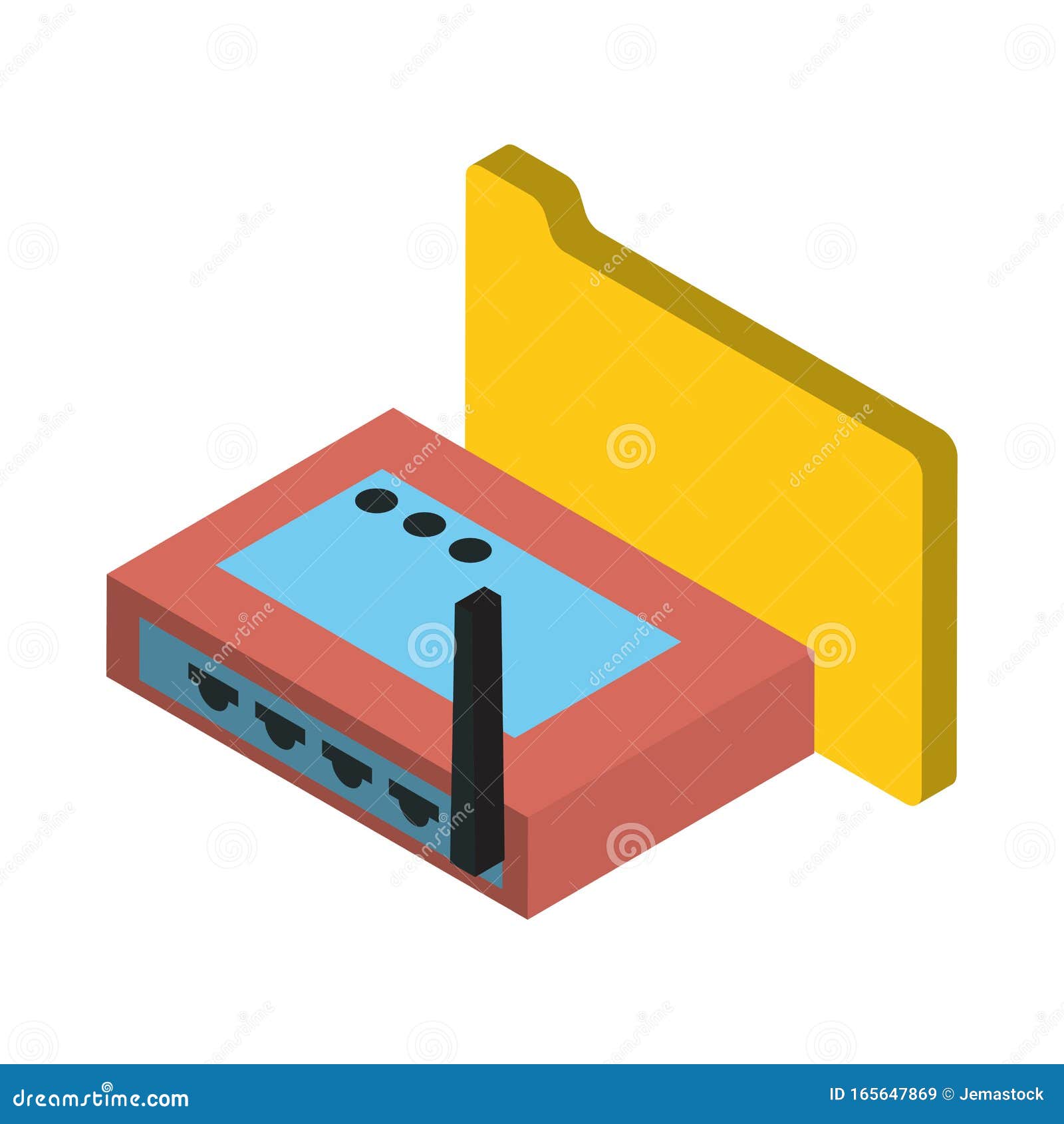 Router With Wifi Symbol Royalty-Free Stock Image | CartoonDealer.com ...