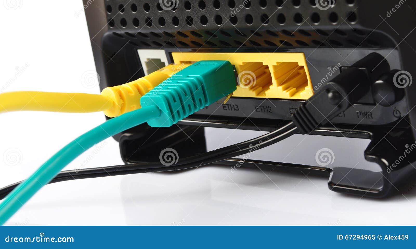 Router with wires stock image. Image of modem, switch - 67294965