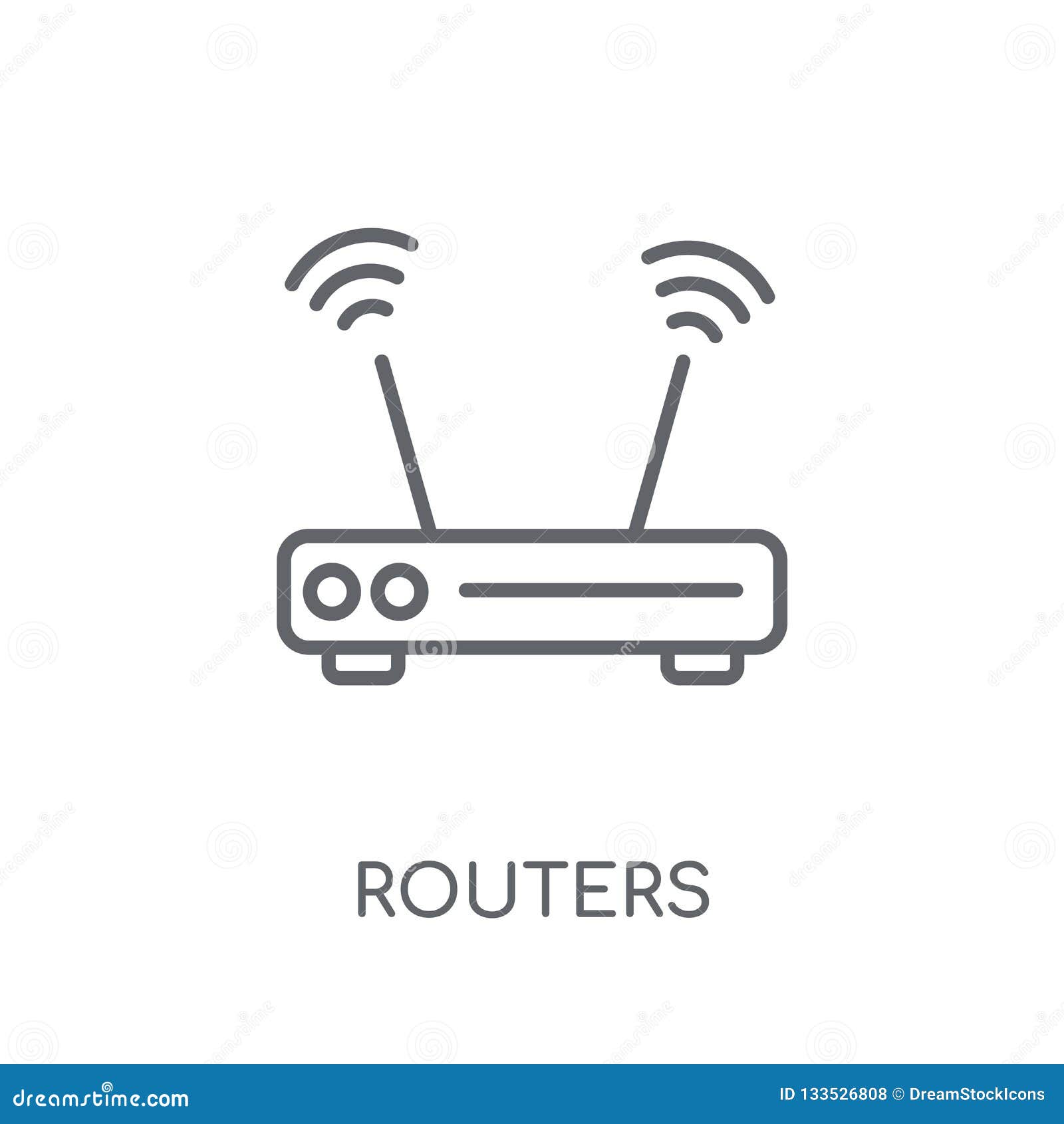 Routers Icon. Trendy Flat Vector Routers Icon On White Background From ...